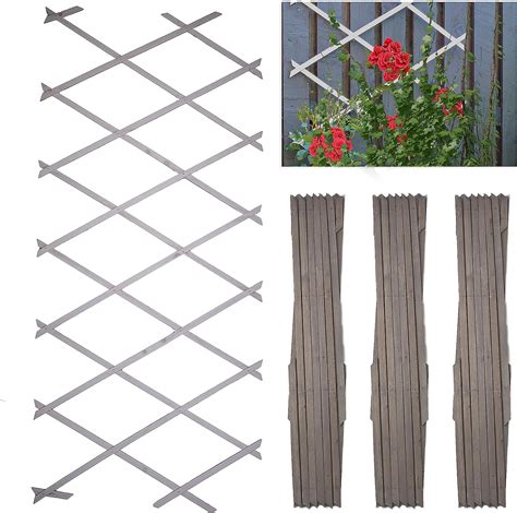 Divchi Wooden Trellis Expandable Garden Wall Trellis For Climbing
