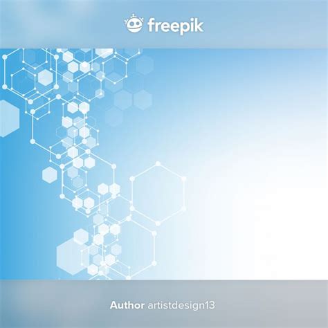 추상 육각형 분자 구조 프리미엄 벡터 배경 표지 해양 생물