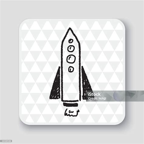 Doodle Spaceship Stock Illustration Download Image Now Astronomy