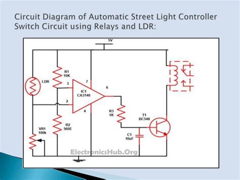 Automatic Street Light Using Ldr And Relay Pptx Computer Networking Computing