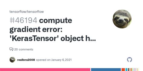 compute gradient error kerastensor object has no attribute id