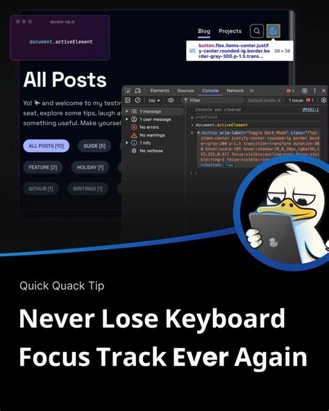 🦆3 Quick Quack Tip 𝗡𝗲𝘃𝗲𝗿 𝗟𝗼𝘀𝗲 𝗞𝗲𝘆𝗯𝗼𝗮𝗿𝗱 𝗙𝗼𝗰𝘂𝘀 𝗧𝗿𝗮𝗰𝗸 𝗘𝘃𝗲𝗿 𝗔𝗴𝗮𝗶𝗻 Have