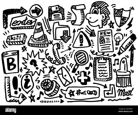 Hand Draw Web Element Stock Vector Image And Art Alamy