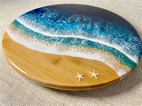 Ocean Lazy Susan Beach Lazy Susan Ocean Resin Lazy Susan Etsy