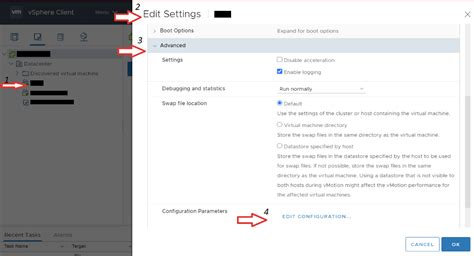click on add configuration params three times to give three