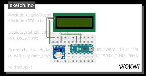 Ds3231 Lcd 시계 Wokwi Esp32 Stm32 Arduino Simulator
