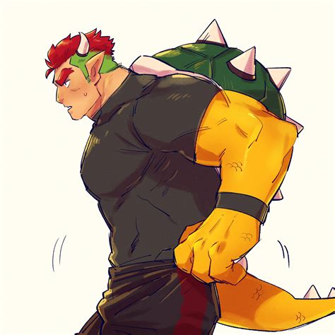 Bowser Mario Drawn By Yowasabimechaoc Danbooru