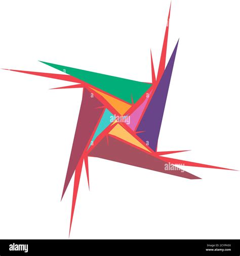Abstract Random Geometry Shape Generative Art Geometric Zig Zag Criss Cross Angular Edgy