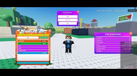 Christmas Ultimate Trolling Gui Showcase YouTube