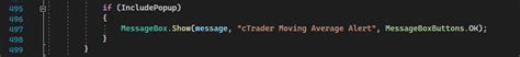 MA Crossover Strategy Code In Visual Studio 2022 CTrader Help
