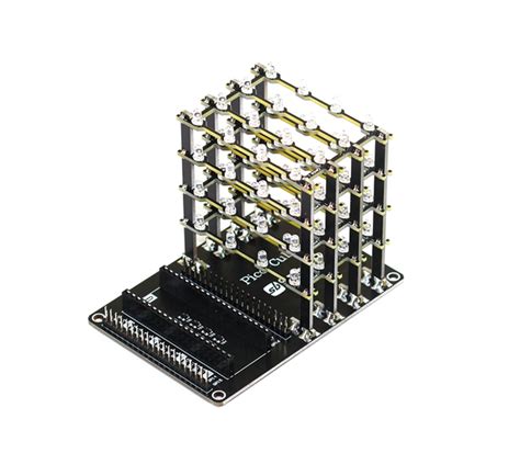 4x4x4 Led Cube Hat For Raspberry Pi Pico Red Pishopca