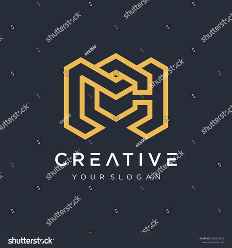 Initial Cm Logo Design Modern Monogram Stock Vector Royalty Free