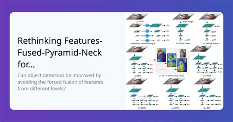 Rethinking Features Fused Pyramid Neck For Object Detection Ai