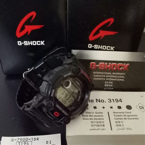 G-SHOCK G-7900-1DR (MAT MOTOR HITAM), Men's Fashion, Watches ...