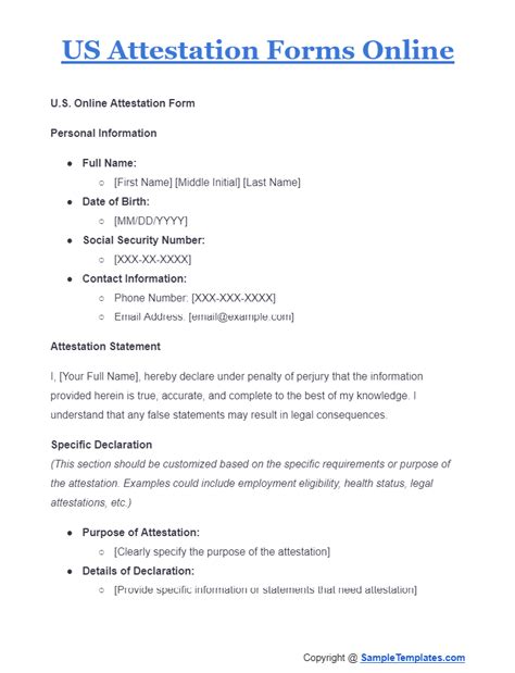 Medical Diagnosis Attestation Form