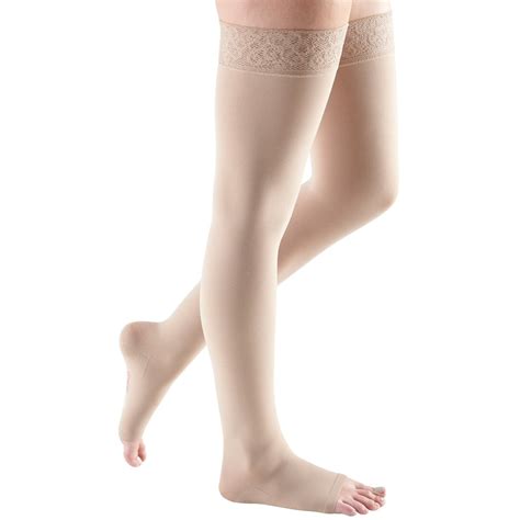 Thigh High Open Toe 30 40 Mmhg Mediven Comfort Compression Stockings