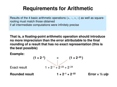 Ppt Number Representation Part 2 Floating Point Representations