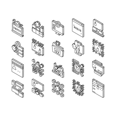 Debug Research And Fix Collection Isometric Icons Set Vector 39307875 Debug Research And Fix Collection Isometric Icons Set Vector 39307875
