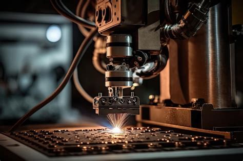 Premium Ai Image Spot Welding Robot Performing Precise Welds On