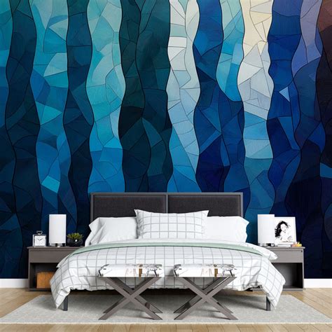 Geometric 3d Bedroom Wallpaper