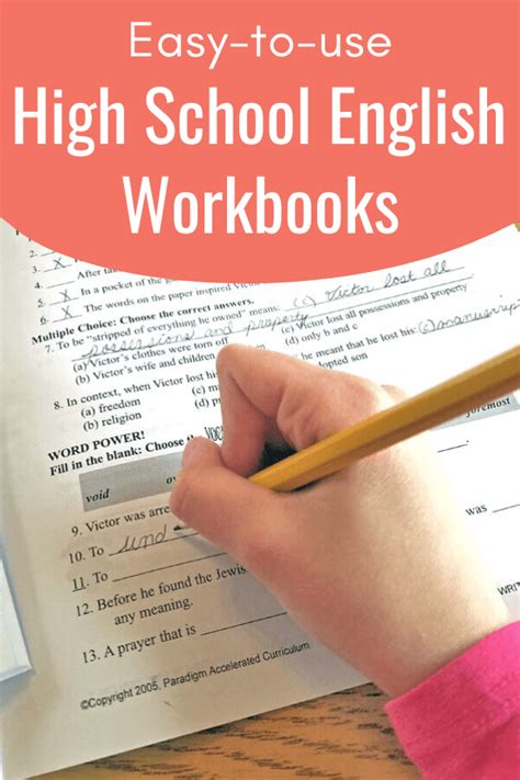 Easy To Use High School English Workbooks