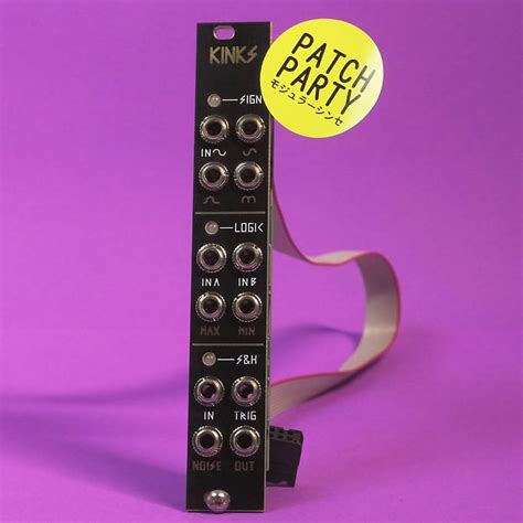 Mutable Instruments Kinks Clone Black Eurorack Utility 4hp Reverb