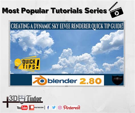 create a dynamic sky with eevee renderer blender 2 8 tutorials tips