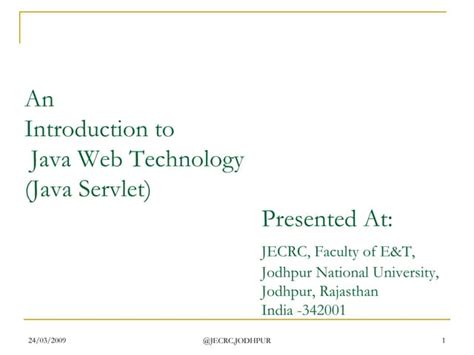 Web Tech Java Servlet Update1 Ppt