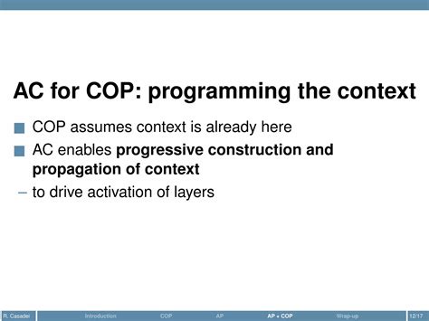 On Context Orientation In Aggregate Programming Ppt