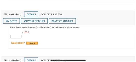 Solved Use A Linear Approximation Or Differentials To