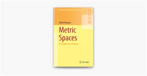 ‎metric spaces en apple books