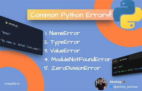 Understanding Common Python Errors With Examples A Thread Bowtied Raptor Thread From