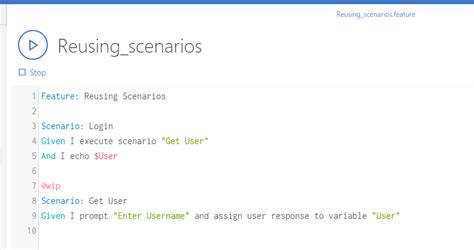 Reusing Scenarios Cycle User Manual