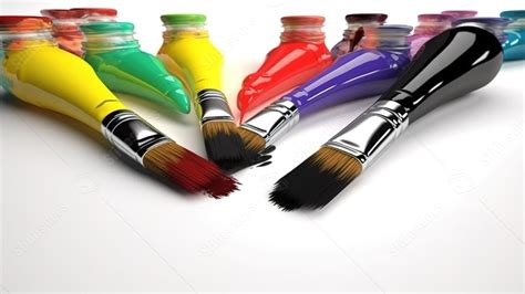 Best Drawing Brush Powerpoint Background For Presentation Slidesdocs