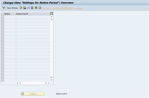 CACS CSCTOFN SAP Tcode CSC Customer Period Of Notice Transaction Code