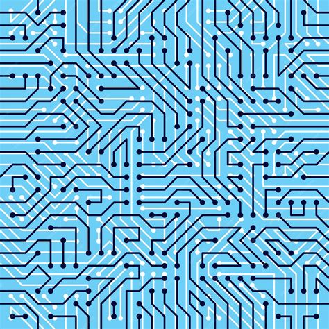 Premium Vector Motherboard Board Seamless Pattern Vector Background