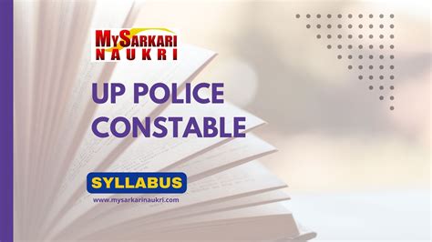 Up Police Constable Syllabus Pdf Download Mysarkarinaukri En