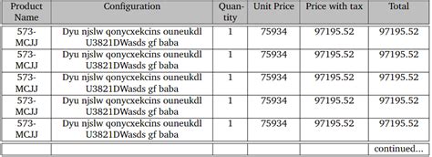 tables creating a pdf with variable column widths and row blocks