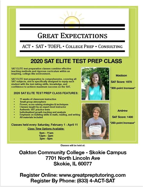 2020 Sat Elite Test Prep Class Eventcombo