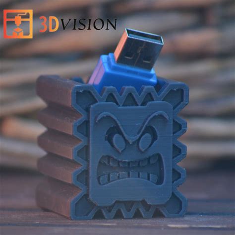 Free Stl File Thwomp Mario Bros Box・3d Print Design To Download・cults