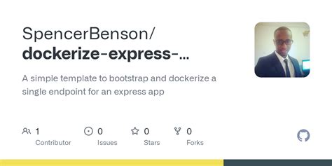 Github Spencerbensondockerize Express Template A Simple Template To Bootstrap And Dockerize