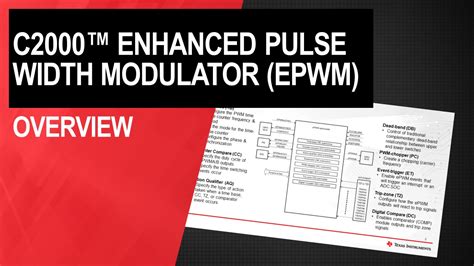 c2000™ enhanced pulse width modulator epwm