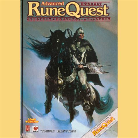 This Is Advanced Runequest 1987 Where The Avalon Hill Runequest Was