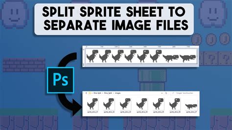 split sprite sheet into separate image files with photoshop youtube
