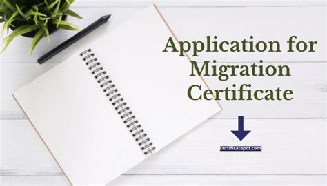 Application For Migration Certificate Format