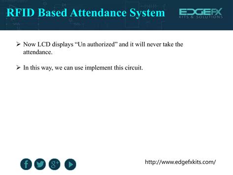 RFID Based Attendance System PPTX