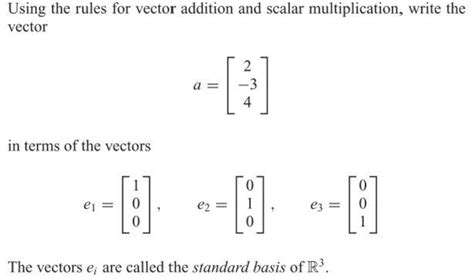 Solved Using The Rules For Vector Addition And Scalar Chegg Com
