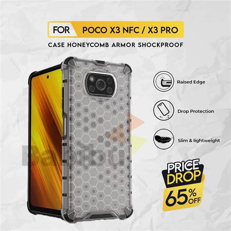 Jual Case Pocophone Poco X Nfc X Pro Honeycomb Armor Shockproof Shopee Indonesia