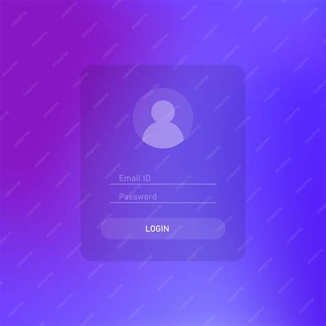 로그인 양식에 대한 다채로운 Ui 템플릿 디자인 프리미엄 벡터