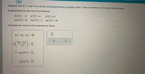 Solved Suppose That Xy And Z Are Jointly Distributed